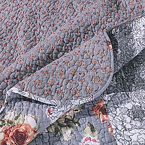 Barefoot Bungalow Giulia Throw Blanket, 50x60-inch, Gray