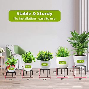 5 Pack Metal Plant Stand for indoor Indoor Plants