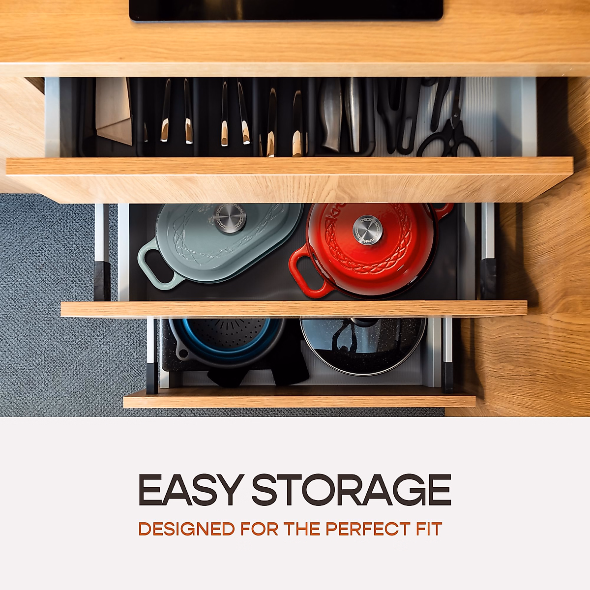 Krustic Enameled Cast Iron Dutch Oven for Sourdough Bread Baking | 6 Quart Pot with Lid | 10 Inch Ceramic Enamel Thick Coated Cookware Set with Non Stick Silicone Baking Mat for Cooking | 6 Qt | Red