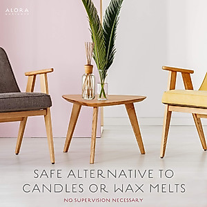 Alora Ambiance Arancia 8 oz Reed Diffuser | Long-Lasting Feminine Citrus Floral Fragrance | Beautifully Designed for Any Space