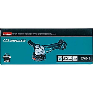 Makita XAG04Z 18V LXT® Lithium-Ion Brushless Cordless 4-1/2” / 5" Cut-Off/Angle Grinder, Tool Only