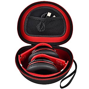 Headphone Case for TOZO HT2/ for Beats Solo 4/ for Picun P26/ for Beats Studio Pro/for Beats Solo3/ for Beats Studio3 On-Ear Headphones More Foldable Bluetooth Wireless Headset (Extra Large) - Black