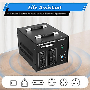ST-10000 Voltage Converter Transformer Power Step Up/Down 110V to/from 220V Home Commercial Voltage Converter