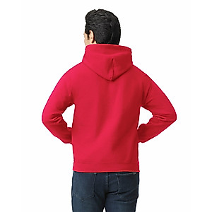 Gildan Adult Fleece Hoodie Sweatshirt, Style G18500, Multipack, Red (1-Pack), Large