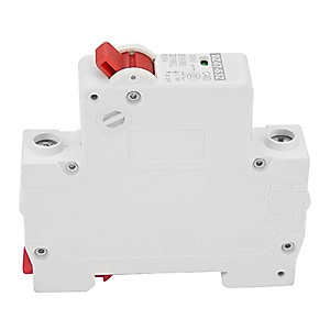 DC Circuit Breaker, DZ47-63Z-1P 40A Miniature Circuit Breaker Leakage Protection Air Switch Din Rail Installation for Solar System Power Generation System
