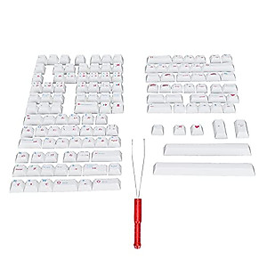 Yoidesu 123 Keys Japanese Sushi Keycaps, Cartoon PBT Keycap for General Mechanical Keyboard Oil Resistant Gaming Keyboard Keycap with Shaft Puller(Sushi)