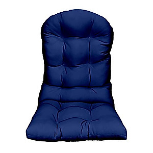 RSH Décor - Indoor/Outdoor Tufted Adirondack Chair Seat Cushion - Choose Color (Solid Royal Cobalt Blue)