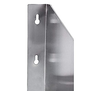 AmGood 24" Long X 18" Deep Stainless Steel Wall Shelf with Side Guards