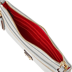 Dooney & Bourke Handbag, Saffiano Double Zip Wristlet - Off White