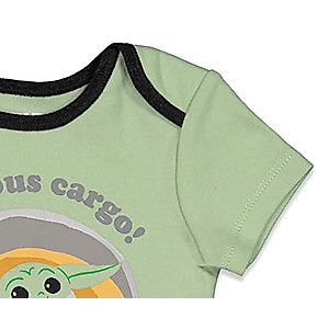 STAR WARS The Mandalorian The Child Baby Boys 4 Piece Layette Set: Bodysuit T-Shirt Pants Mix N' Match 12 Months