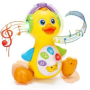 Baby Musical Duck Toy Dancing Walking Tummy Time Toys Light Up Infant Toys 0-3 3-6 Month Baby Toys 6-12 12-18 Months Gifts for 1 Year Old Boys Girls Baby Learning Development Toy Toddler Toys Age 1-2