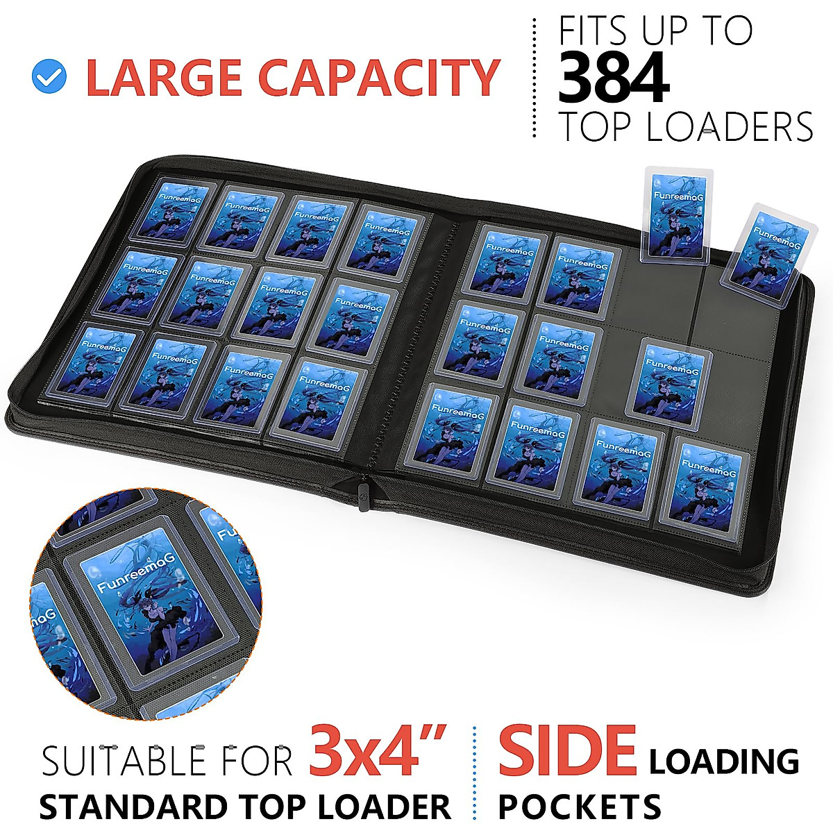 900 cards Football Card Binder Sleeves for Trading Cards,Football 3 Ring Card Binder Hold Up to 900 Cards,Trading Card Collector Album Fit for TCG Yugioh card and Sports Cards.(football card binder)