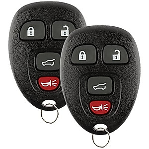 2X KeylessOption Remote Key Fob for GM (15913416, 15194382, OUC60270)