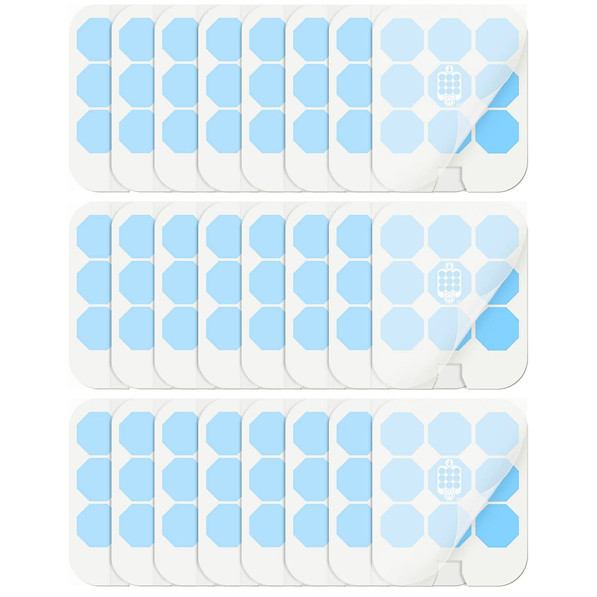 TINDTOP 24 Pack Refills Glue Cards for Safer Home, Compatible with SH502, SH503, 23005-06 and DT3005W, DT3005W-DS3 Dot Plug-in Indoor Replacement Sticky Glue Boards