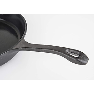 Viking Culinary Viking Enamel Cast Iron, 12 inch Round Fry Pan with Helper Handle, , Charcoal