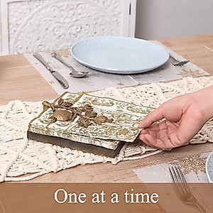 NIKKY HOME Vintage Wood Flat Napkin Holder