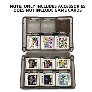 Xahpower 3DS Charger Bundle, 1 Pack 3DS Game Holder Card Case and 4 Pack Stylus Pen for Nintendo 3DS
