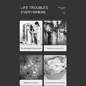 Electric Clothes Dryer, 1000W Portable Steam Drying Machine, Automatic Ironing Machine, Electric Clothes Dryer, 360° Hot Air Circulation/240Min Intelligent Timer