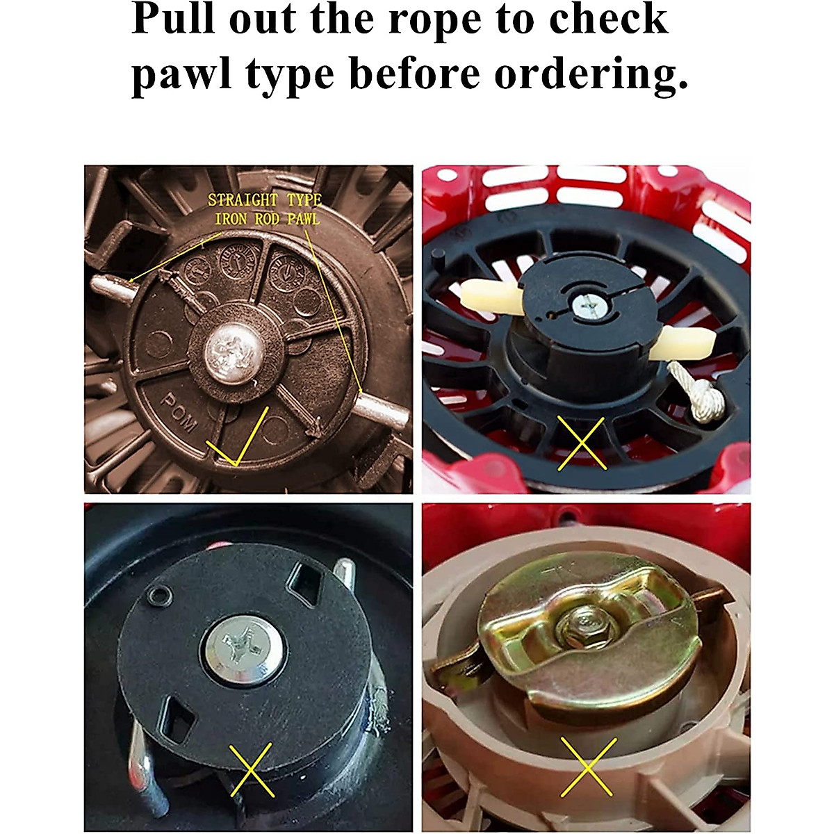 YAMAKATO Recoil Starter Assembly for Honda GX120 GX160 GX200 159cc 163cc 196cc 4hp 5.5hp 6.5hp Engine Generators Pull Start Cord Rope