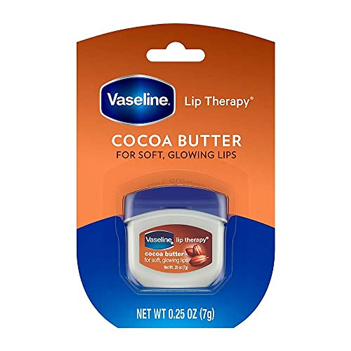 Vaseline Lip Therapy Lip Balm Mini, Cocoa Butter, 0.25 oz
