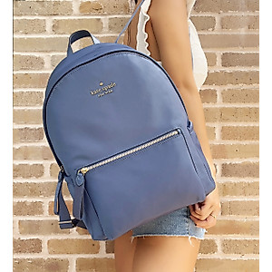 Kate Spade Chelsea Little Better Nylon Large Backpack Shipyard Blue School Bag