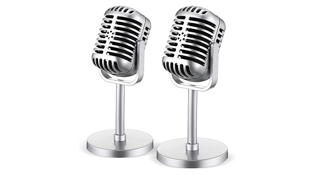 Chivao Retro Microphone Props - Vintage Decor for Parties