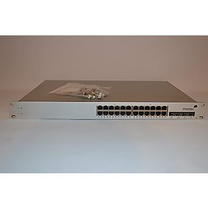 Meraki Cloud Managed 24 Port Gigabit PoE Switch - 24x 1GbE Ports 4x 1G (SFP) Uplink Interfaces MS22P-HW (Renewed)