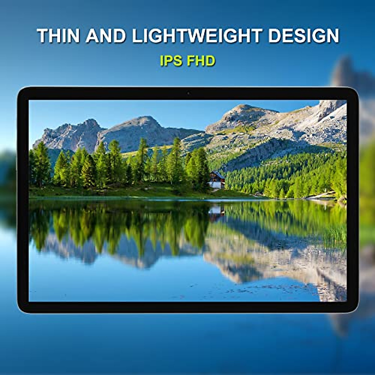 2023 Newest 2 in 1 Tablet, 10 inch Tablet, 128GB Storage, 1TB Expand, 8 Core Android Tablet, Dual Camera 13MP, 2.4G/5G WIFI Tabelt, IPS FHD, with Stylus, Keyboard, Case, BT5.0, 7000mAh Battery, GPS