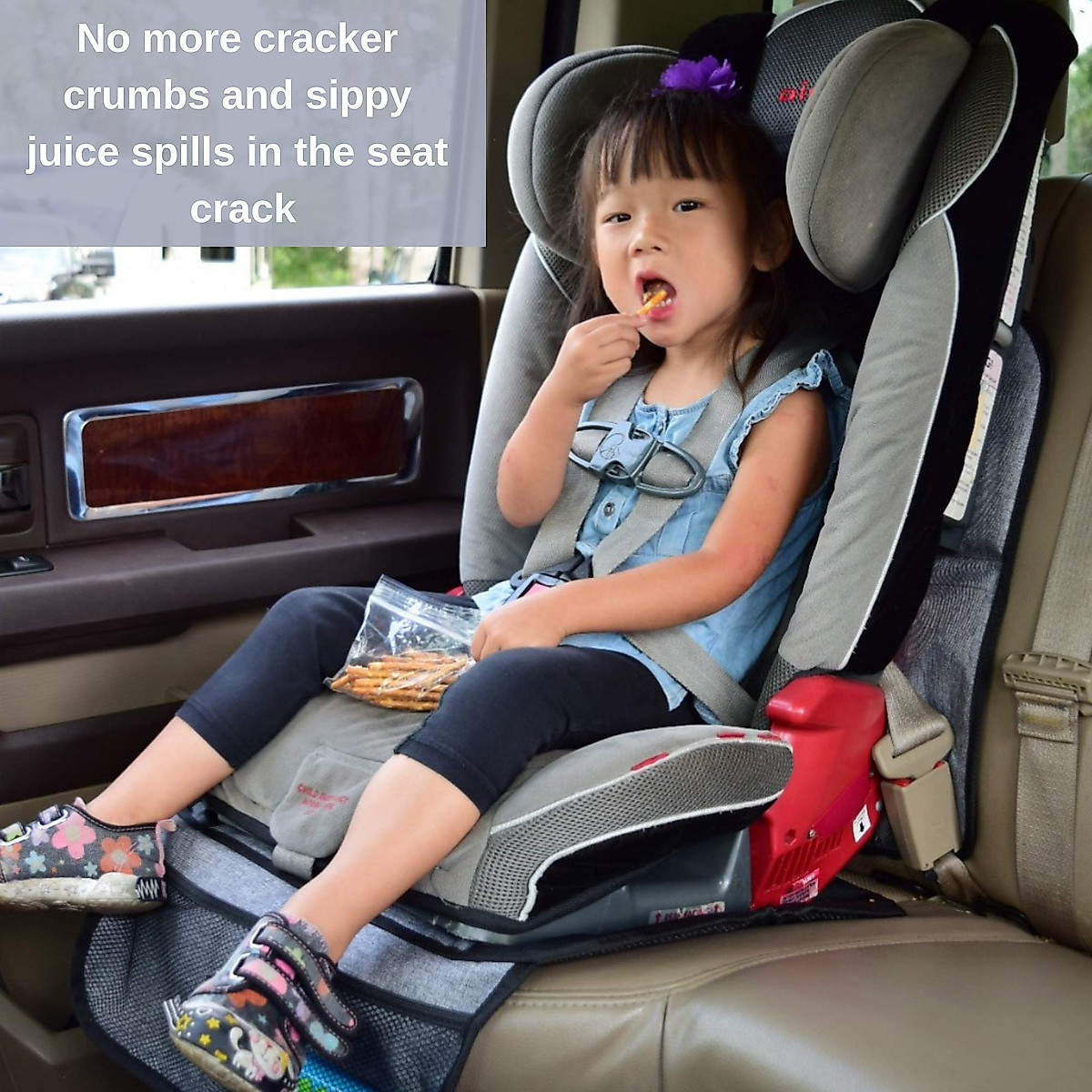 BB Driver Car Seat Protector for Child Car Seat - Upholstery and Leather Seat Protector for Car Seats - Premium Hand-Sewn Carseat Mat