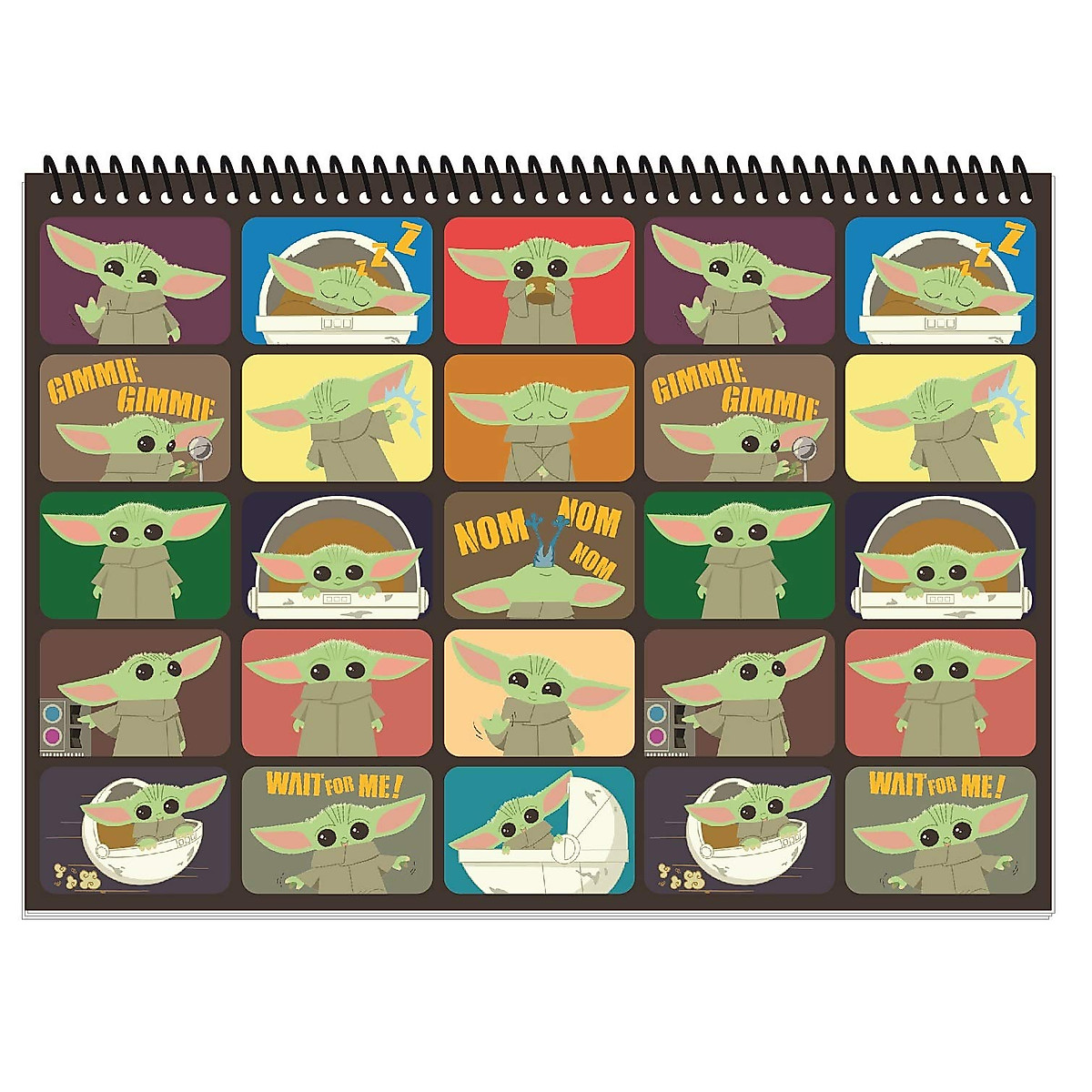 Innovative Designs Star Wars Mandalorian Baby Yoda Mega Art Set for Kids with Stickers for Painting + Coloring