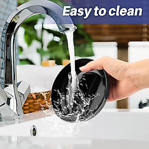 Monoture Ash Tray Outdoor Ashtray for Patio、Home、Office Use,Cool Plastic Ashtrays for Cigarettes, Home Ashtrays With 5 Cigarette Ports,ashtray for outside-4 Pack Black