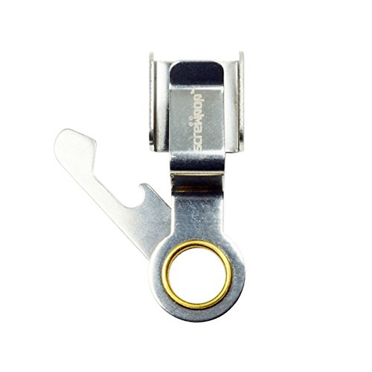 Screwpop Chapstick Holder Keychain and Carabiner Attachment Compact Pocket Multi-Tool with Bottle Opener Stainless Steel Construction