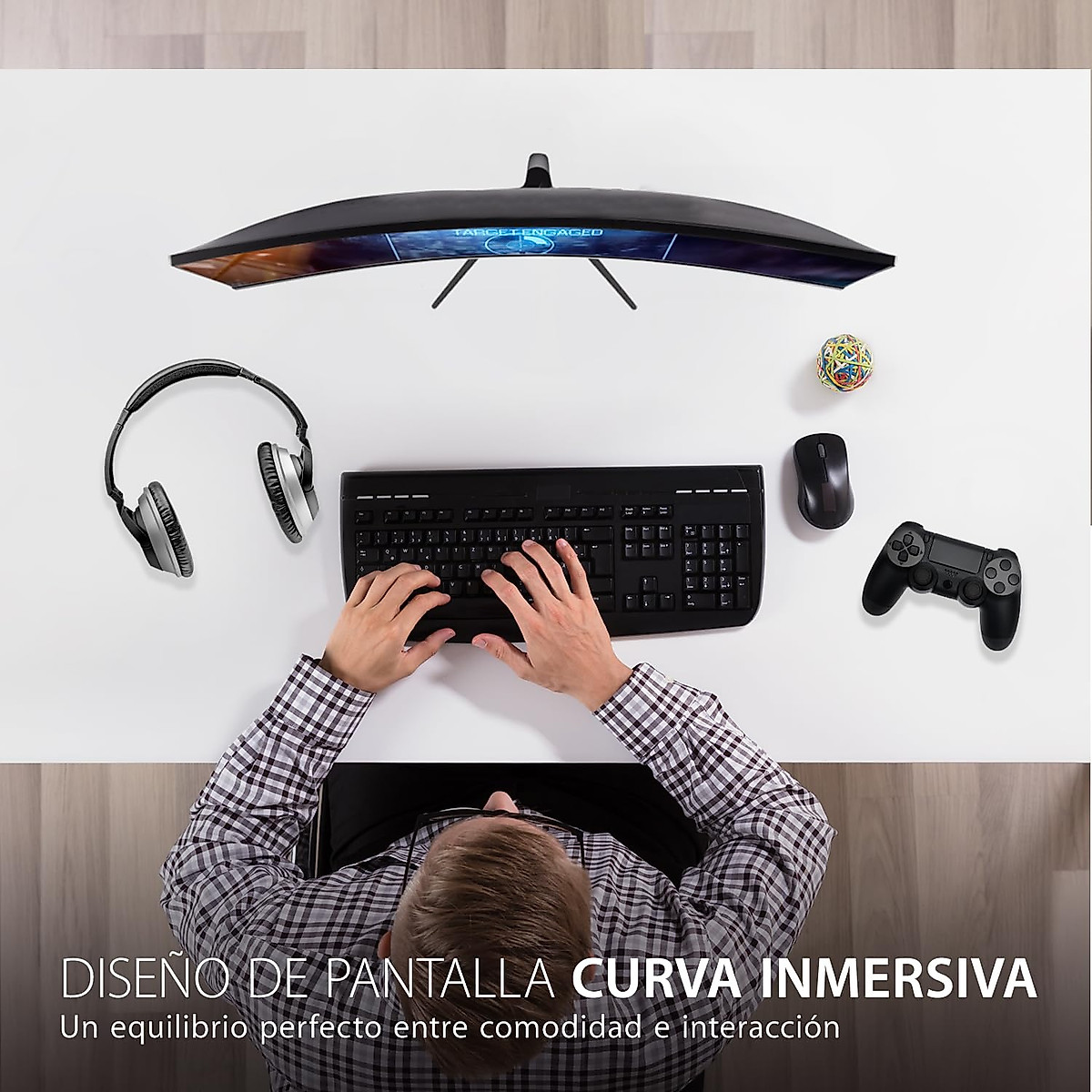 ViewSonic VX2718-PC-MHD 27 Inch Curved 1080p 1ms 180Hz Gaming Monitor with FreeSync, HDMI and Display Port (Renewed)