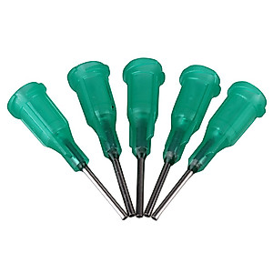 100pcs 18 Gauge 1/2" Green Blunt Dispensing Needles Syringe Needle Green