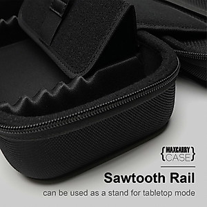 Skull & Co. Maxcarry Case for NeoGrip, GripCase Crystal: Portable Hard Shell Protective Travel Carrying Case with Storage for Nintendo Switch OLED and OG Switch, GripCase & Accessories- Black
