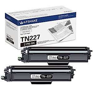 TN227 TN223 TN227bk Toner Cartridge Compatible for Brother TN227 TN223 TN223bk Toner Cartridge MFC-L3770CDW MFC L3270CDW MFC L3730CDW MFC L3710CW MFC L3750CDW HL 3210CW HL 3270CDW HL 3290CDW(2 Black)