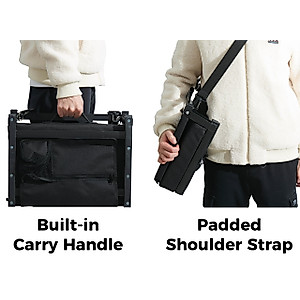 SPORT BEATS Stadium Seats with Back Support Bleacher Chairs with Back and Cushion Thick Padded Bleacher Seats Includes Shoulder Strap