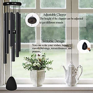 Large 37 inches Wind Chimes for Outside Clearance Sympathy Gifts for Loss One Memorial and Cardinal with a Deep Tone and Resonant Chime Sound Unique for Outdoor, Garden, Patio Decoration