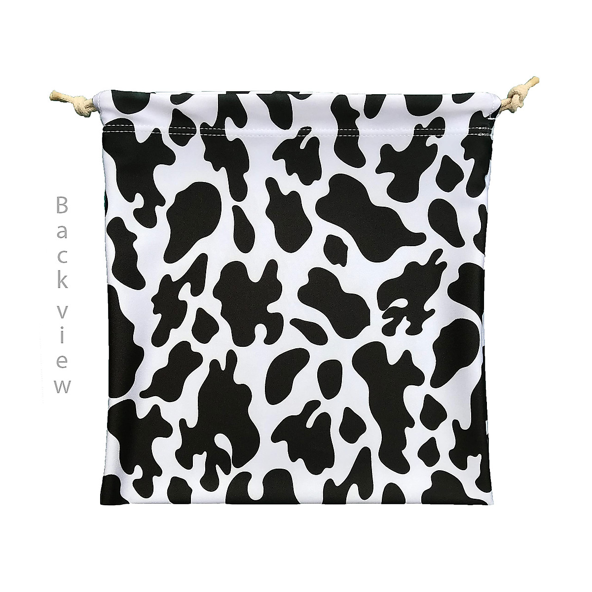 Bitt Sportswear Personalized Gymnastics Grip Bag in Cow Print with Crystals Options (Black Cow Print)