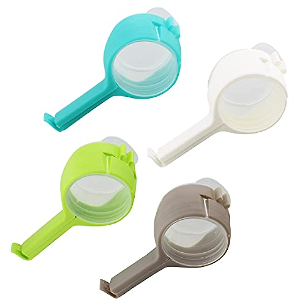 7Penn Bag Clips for Food Set - 4pk Food Clips to Seal Pour Food Storage Bag Clip with Spout for Cereal, Snacks, and More
