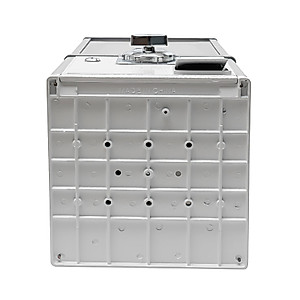 Gdrasuya10 Vending Machine, Gumball Dispenser Machine Huge Load Capacity Gumball Bank High Security Toy Vending Machine for 1.77-1.97in Gumballs/Toys, 25 Cents Coin (White)