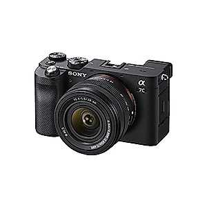 Sony Alpha a7C Full-Frame Compact Mirrorless Camera with FE 28-60mm Lens (Black) Essentials Bundle (5 Items)