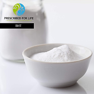Prescribed For Life BHT Powder, Powdered Butylated Hydroxytoluene for Food Preservation, Vegan, Gluten Free, Non GMO, Unbleached, Soy Free (4oz / 113g)