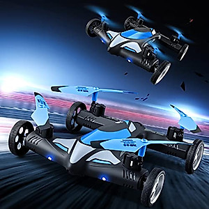 Aufmer Mini Drone with Kids Camera, 2.4G Quadcopter Drone with Land Mode or Flight Mode, Altitude Hold, Headless Mode, 3D Flip, RC Drones (Blue)