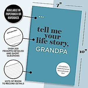 Tell Me Your Life Story, Grandpa: A Grandfather’s Guided Journal and Memory Keepsake Book (Tell Me Your Life Story® Series Books)