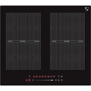 K&H SIGNATURE SERIES 4 Burner 24 Inch Built-in Induction FLEX Electric Stove Top Ceramic Cooktop SLIDER Touch Control 240V 6800W IN24-6004FLX