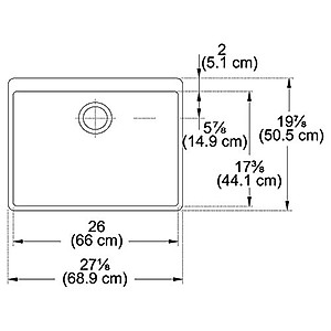 Franke MHK110-28WH Sink, 27&quot, White