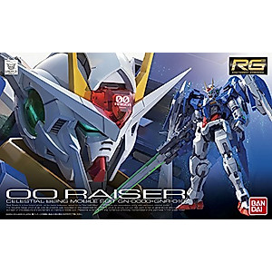 Bandai Hobby Real Grade 1/144-Scale 00 Raiser Gundam 00" Action Figure
