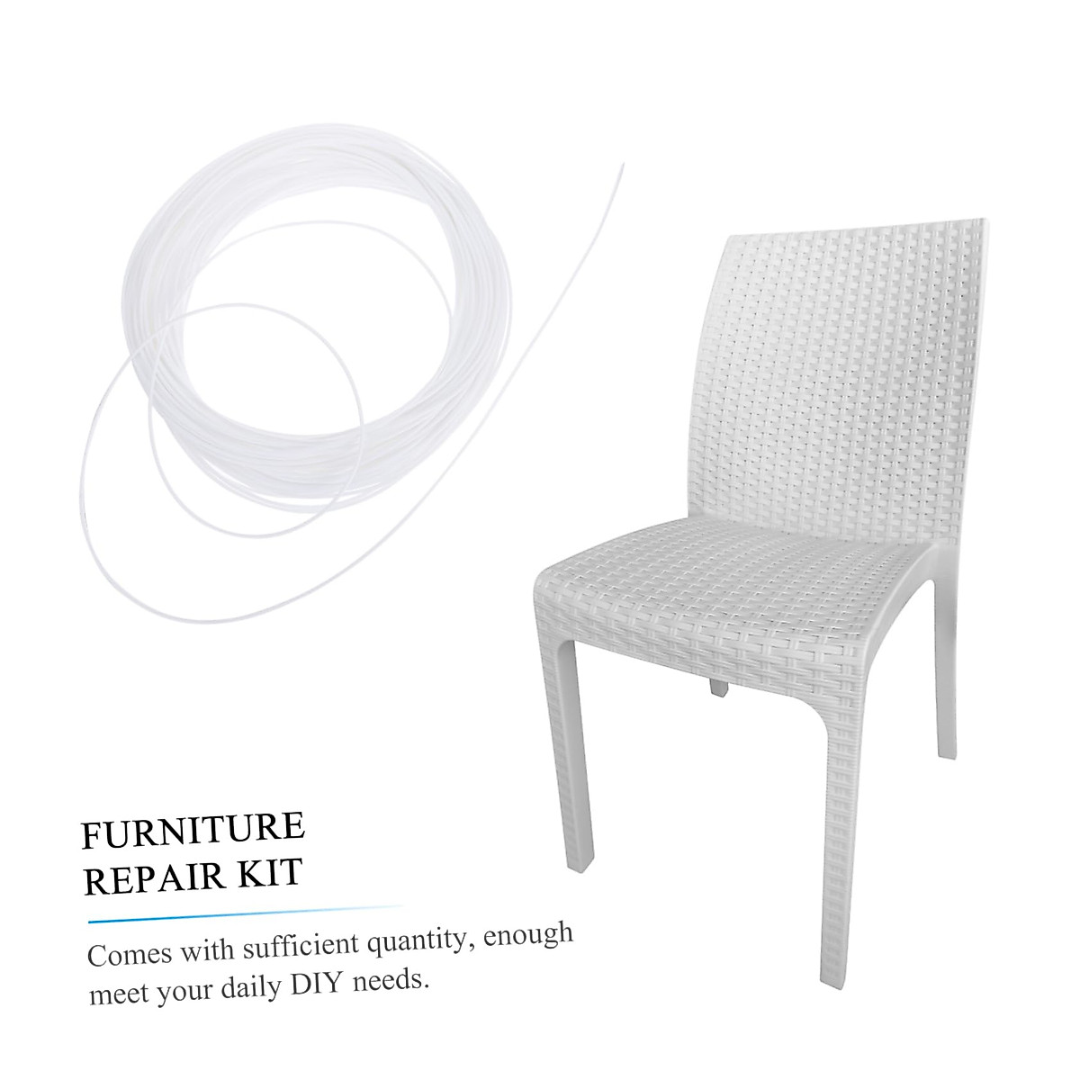 IFANLANDOR 1 Roll Wicker Crafts Natural Wicker Repair kit Round Baskets Sugar Cane Chair Garden Chair Hollow or