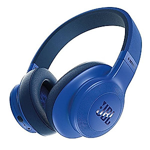 JBL E55BT Over-Ear Wireless Headphones Blue (Renewed)